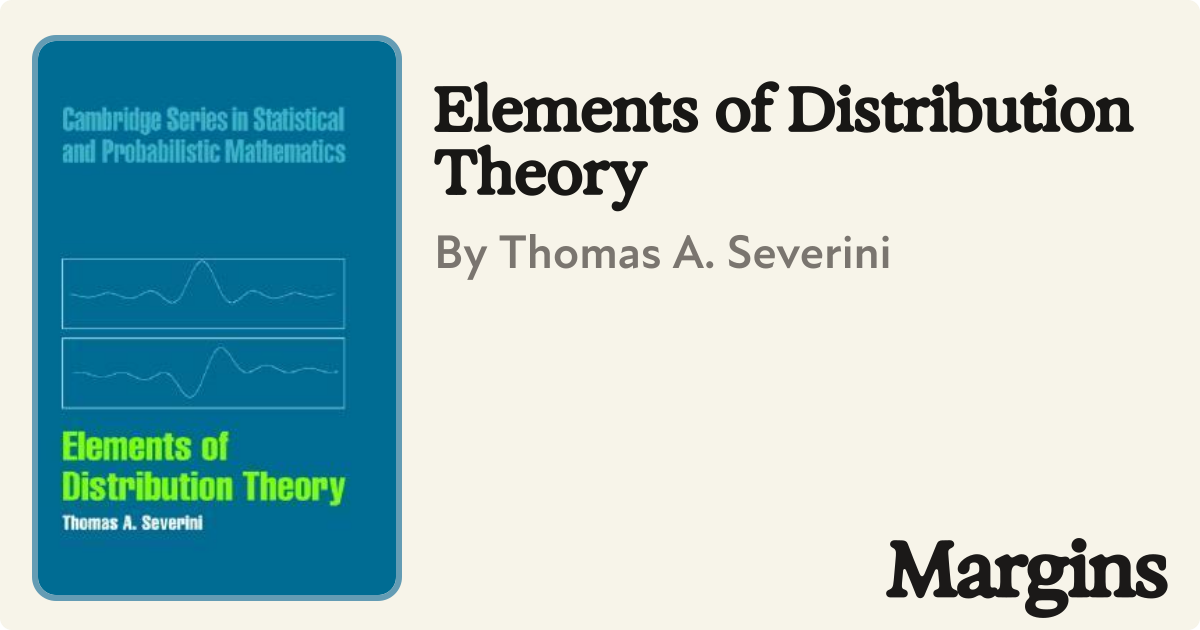 Elements of Distribution Theory