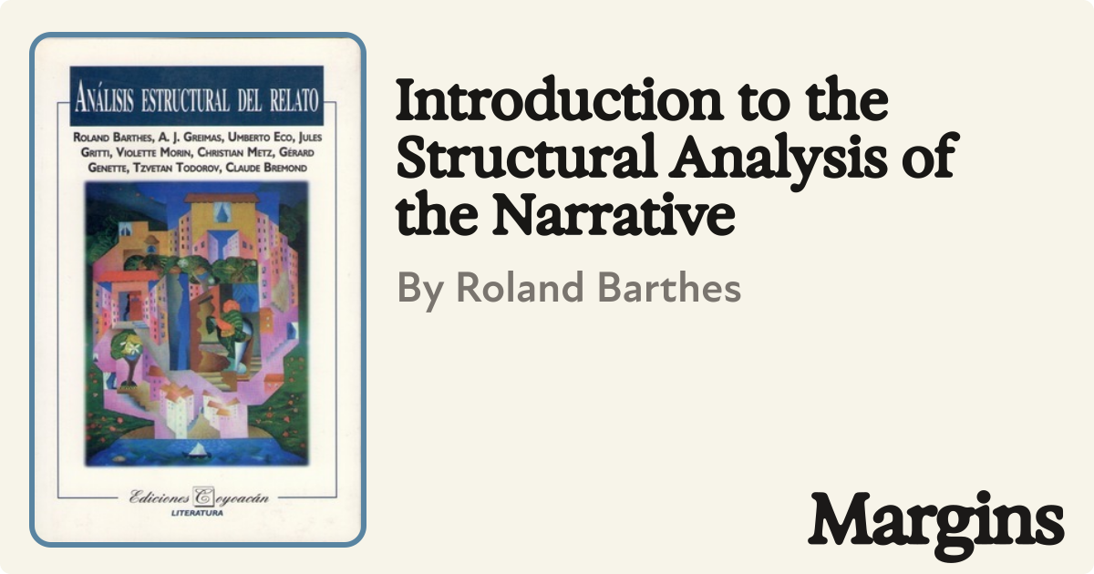 Introduction to the Structural Analysis of the Narrative