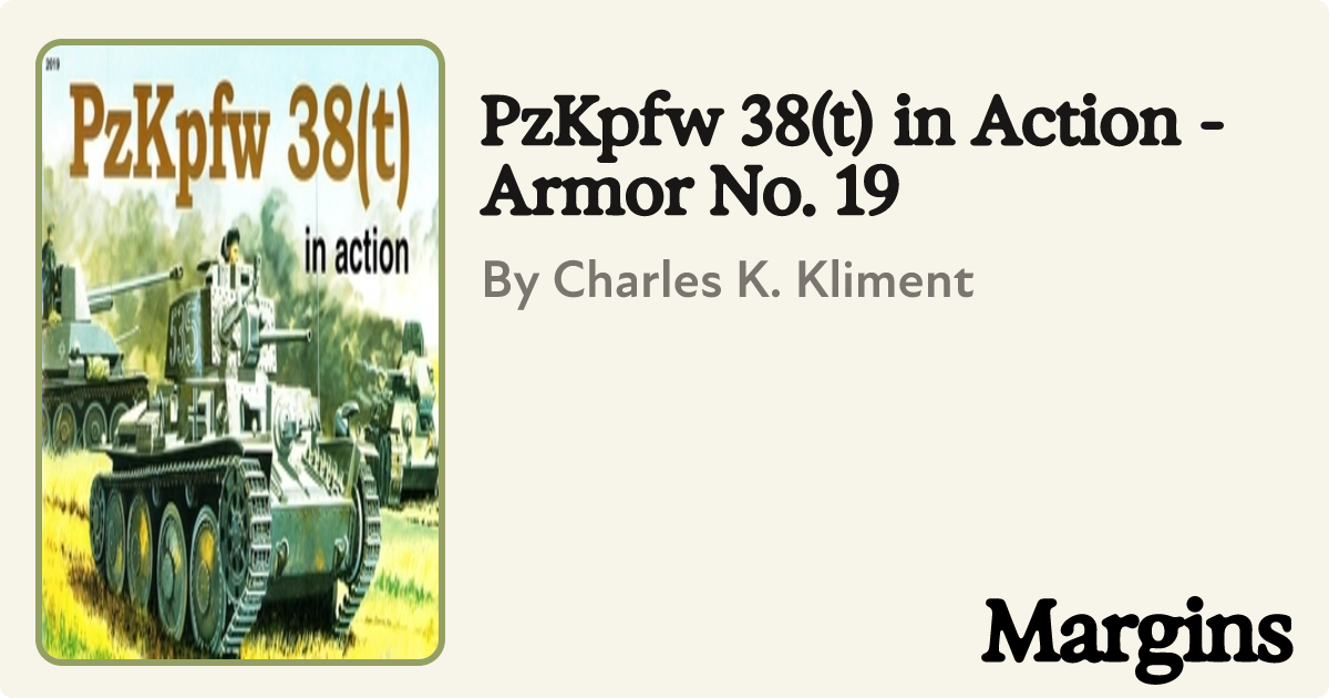 PzKpfw 38(t) in Action - Armor No. 19