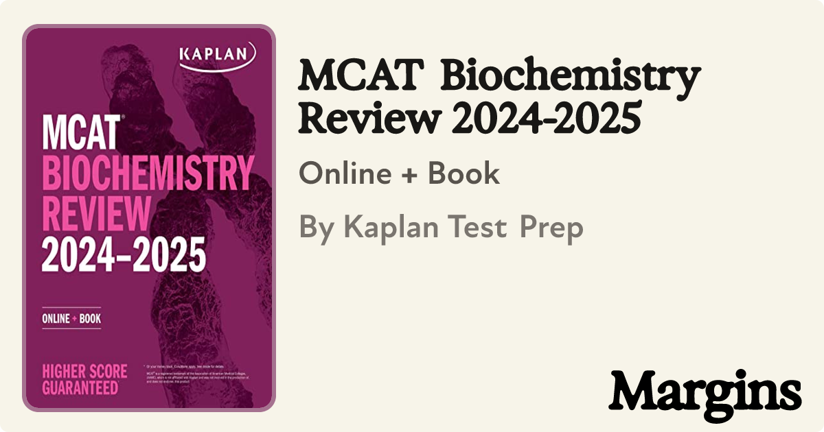 MCAT Biochemistry Review 2024-2025