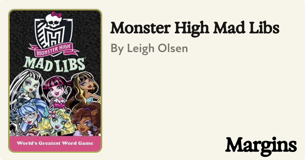 Monster High Mad Libs