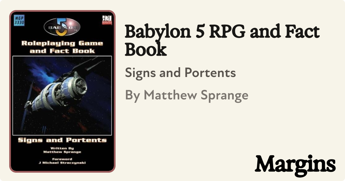 Babylon 5 RPG and Fact Book